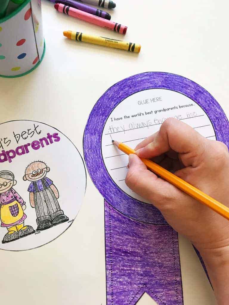 World's Best Grandparents- A Grandparents Day Writing Craft