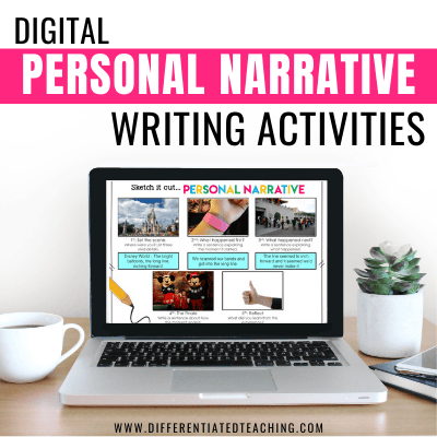 Personal Narrative Writing Activities Ideal for Digital Learning