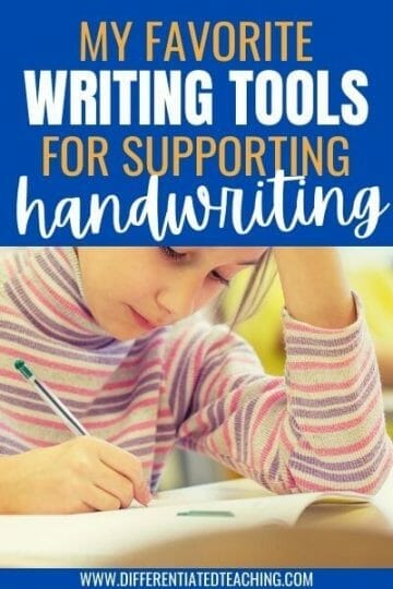 12 Ways to Differentiate for Students who Struggle with Handwriting