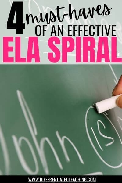 4 Key Components of an Effective ELA Spiral Review {Freebie included}