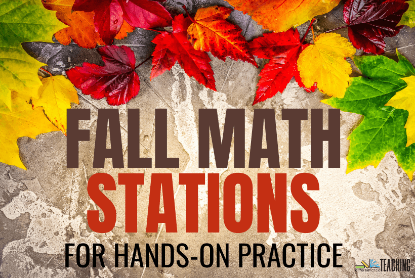 6 Easy Fall Math Stations to Engage Hands-On Learners