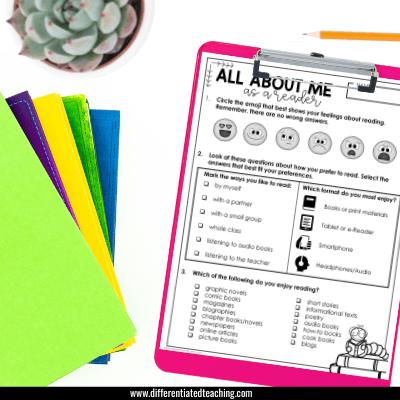 Reading Interest Inventory- Why you need one & how to use it