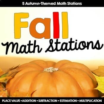 6 Easy Fall Math Stations to Engage Hands-On Learners