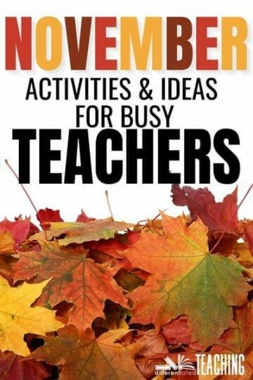 November Classroom Activities: Must-Have Resources for Busy Teachers