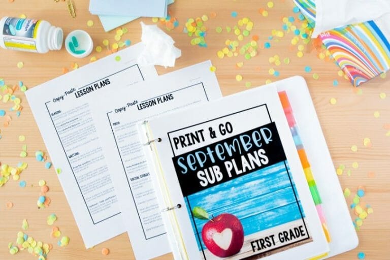Emergency Sub Plans: Print & go plans to save you time