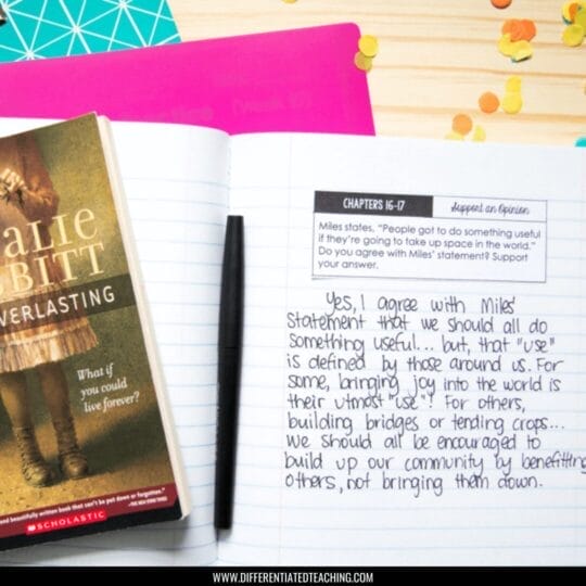 Tuck Everlasting Novel Study: Lesson Plans, Activities & Resources ...