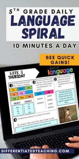 Daily Language Spiral Review for 5th Grade: A Quick Win That Sticks