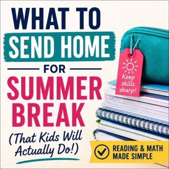 What to Send Home for Summer: A 4th Grade Teacher's Guide to Packets ...